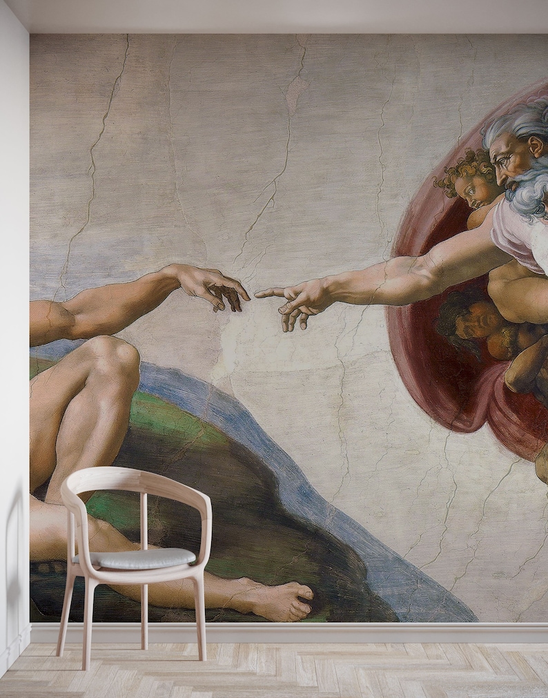 Sistine Chapel Wallpaper Stunning Sistine Chapel Art Wallpaper Mural Creation of Adam by ...