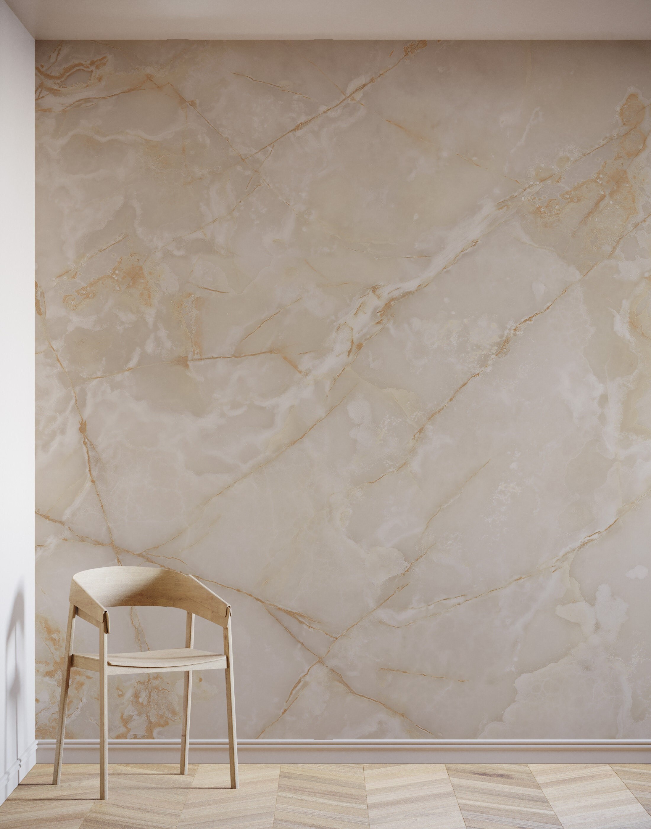 Marble Effect Wallpaper | Marble Wall Mural - Etsy