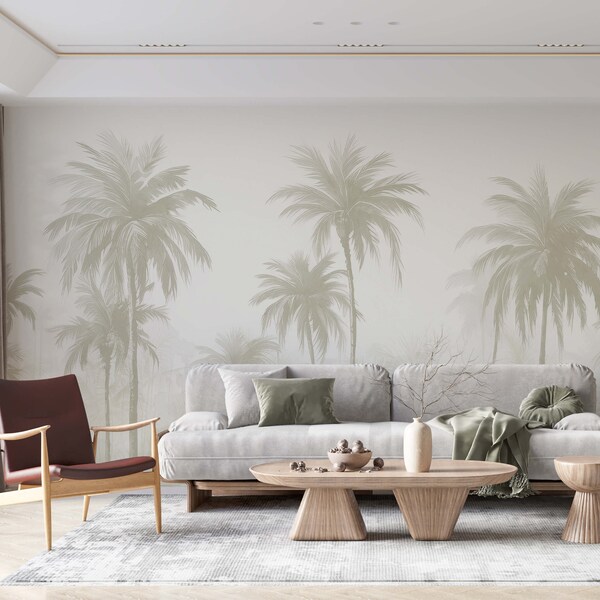 Palm Tree Wall Mural - Etsy