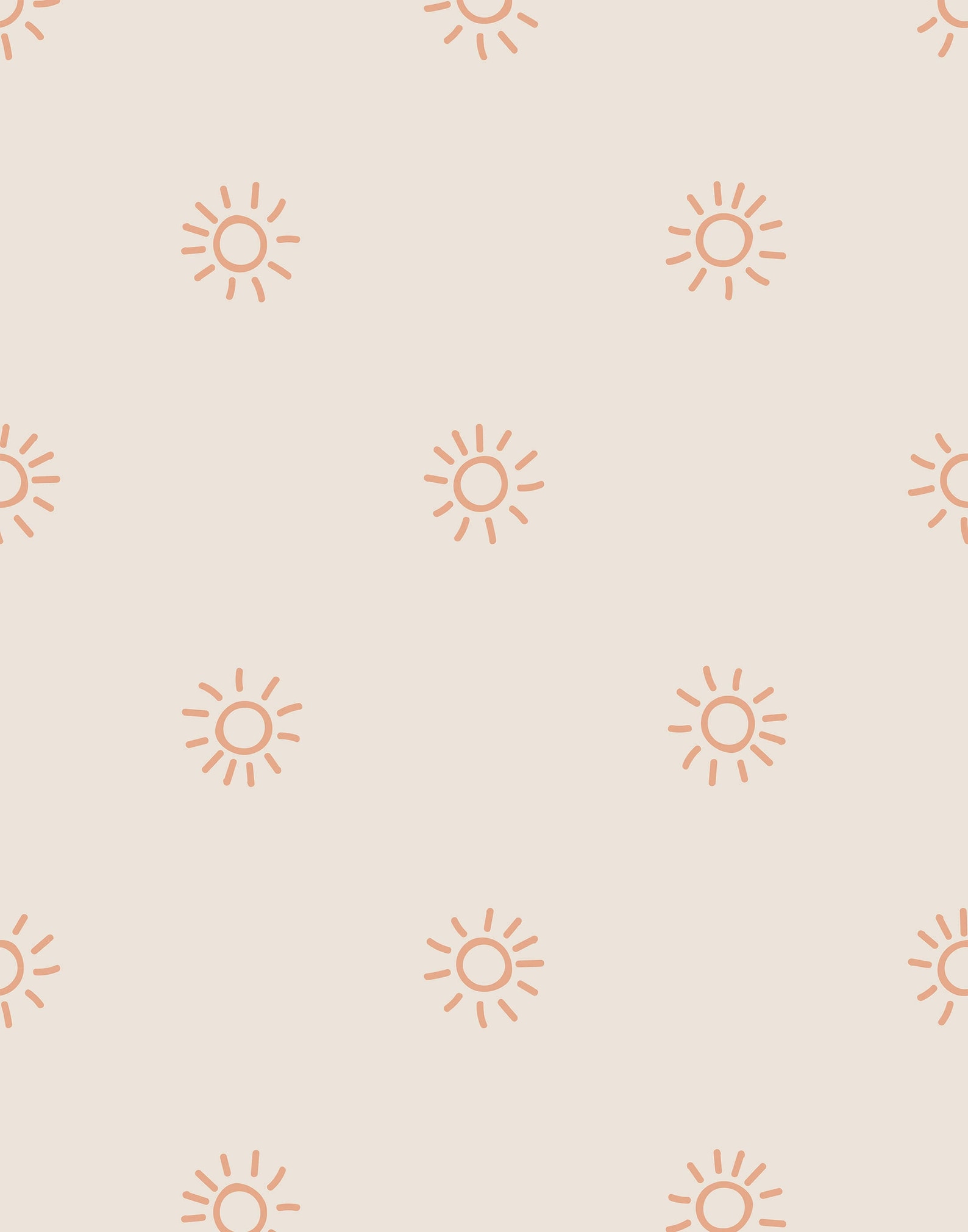 Nursery Wallpaper Children's Sun Wallpaper Illustrated - Etsy UK