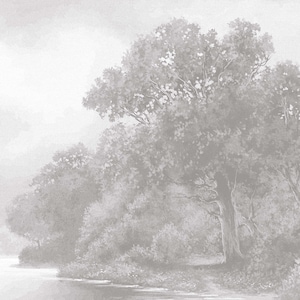 Etched Tree Wallpaper Mural | Vintage Design - Etsy