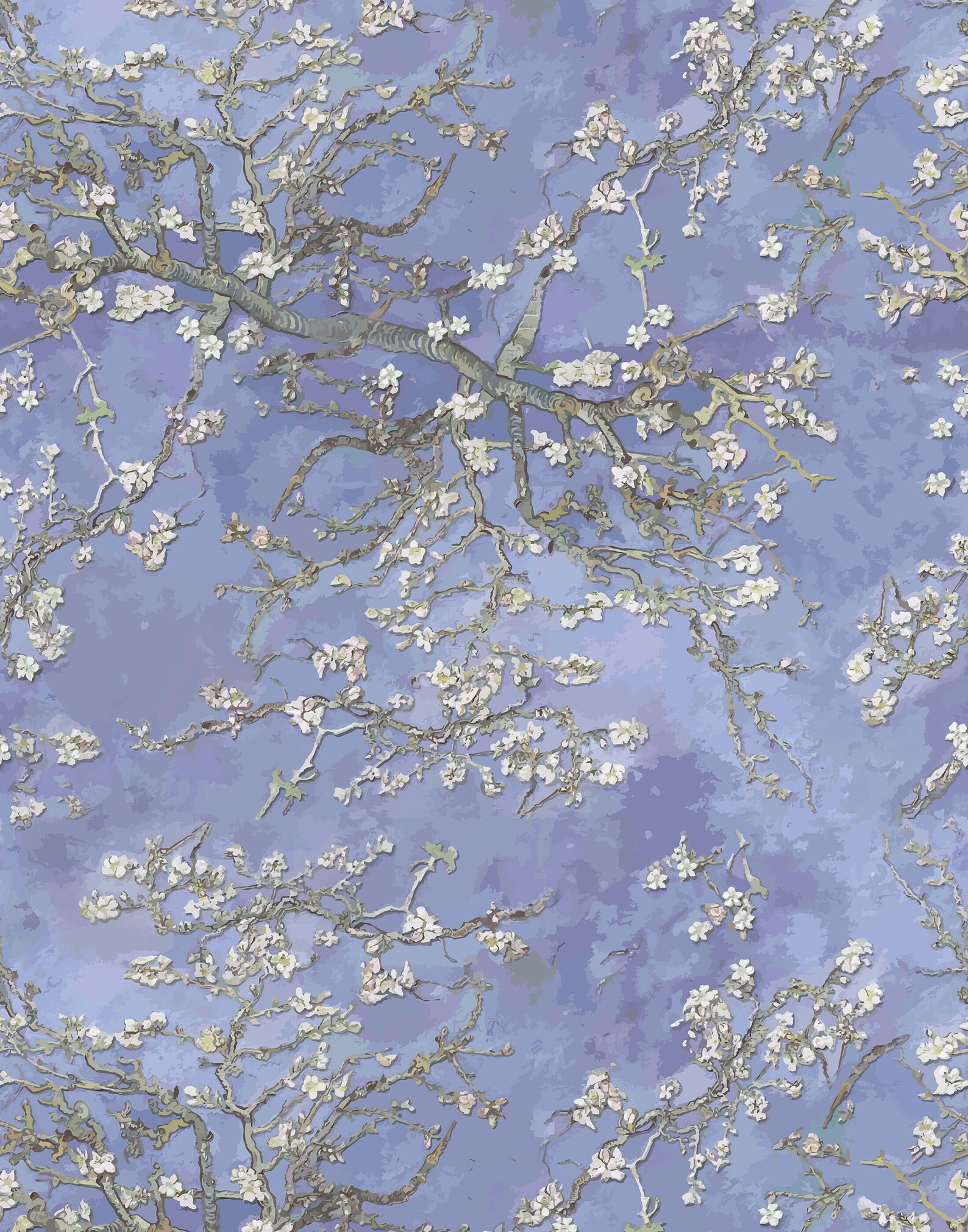 Van Gogh Wallpaper Stunning Almond Blossom Painting - Etsy