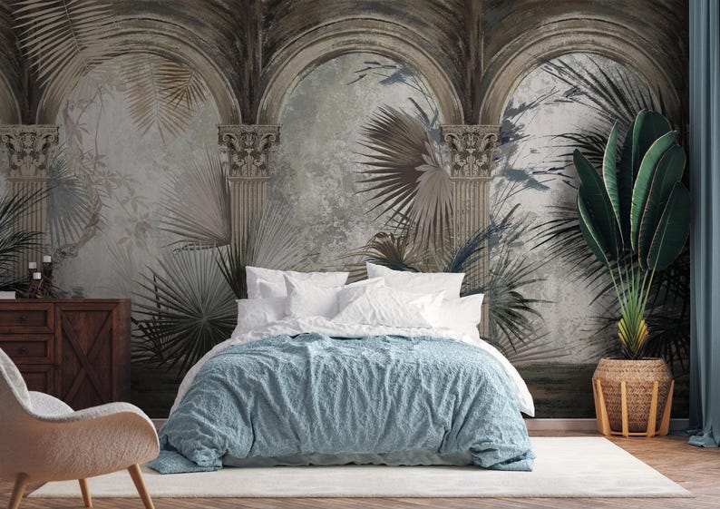 Greek Arch Wallpaper Mural - Etsy