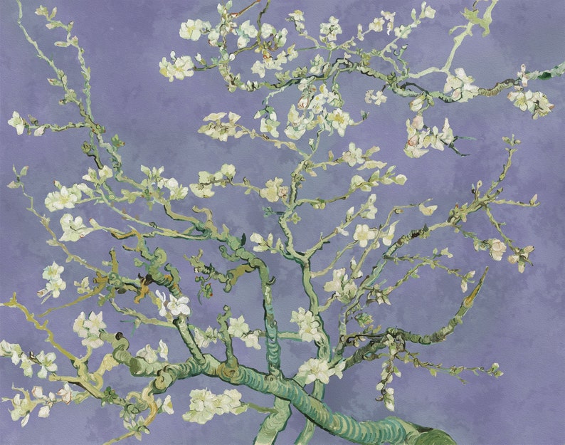 Van Gogh Almond Blossom Wallpaper Art Wallpaper Mural - Etsy