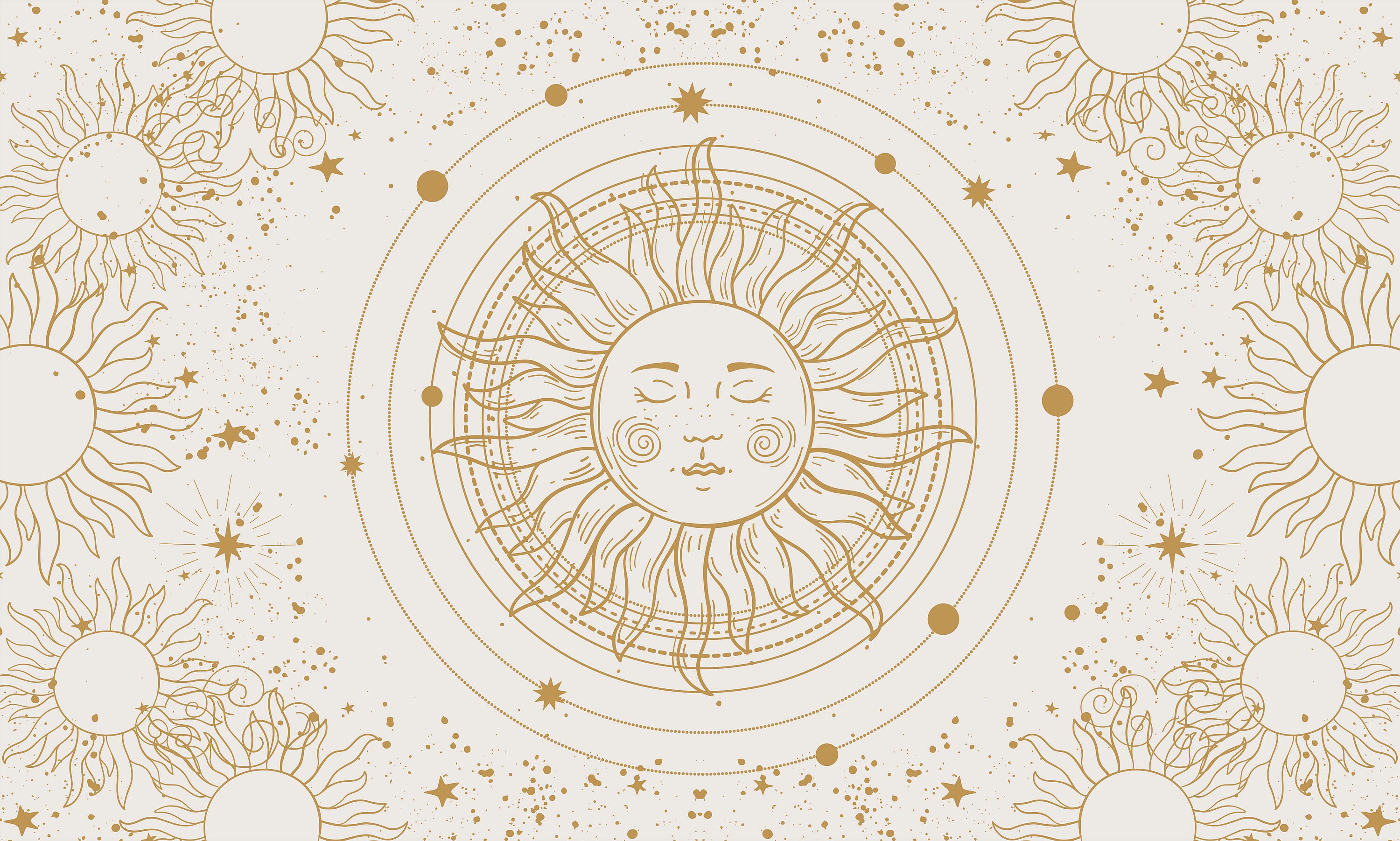 Boho Sun Wallpaper Mural - Etsy