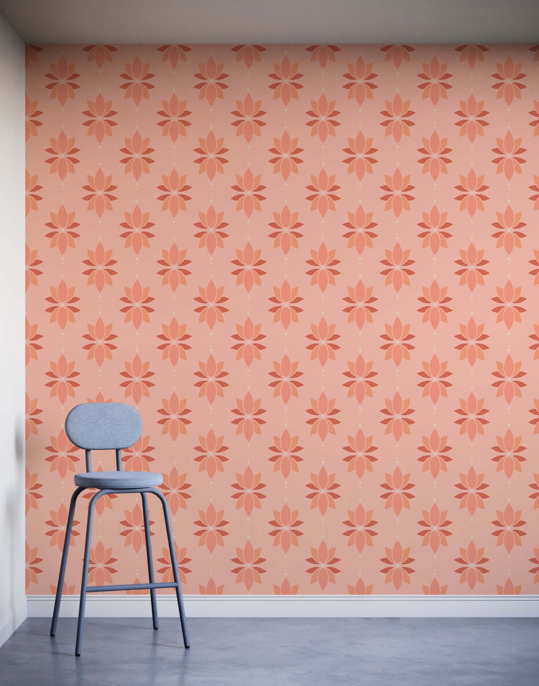 Lotus Flower Wallpaper | Wellness Wallpaper Perfect for Spas, Therapy ...