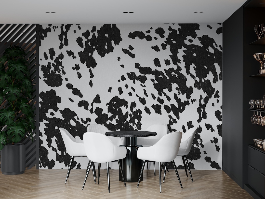 Cow Print Wallpaper Mural - Etsy