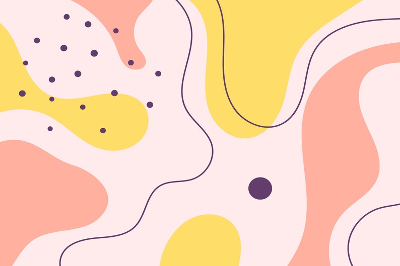 Bold Abstract Shape Wallpaper | Abstract Block Colour Wall Mural - Etsy