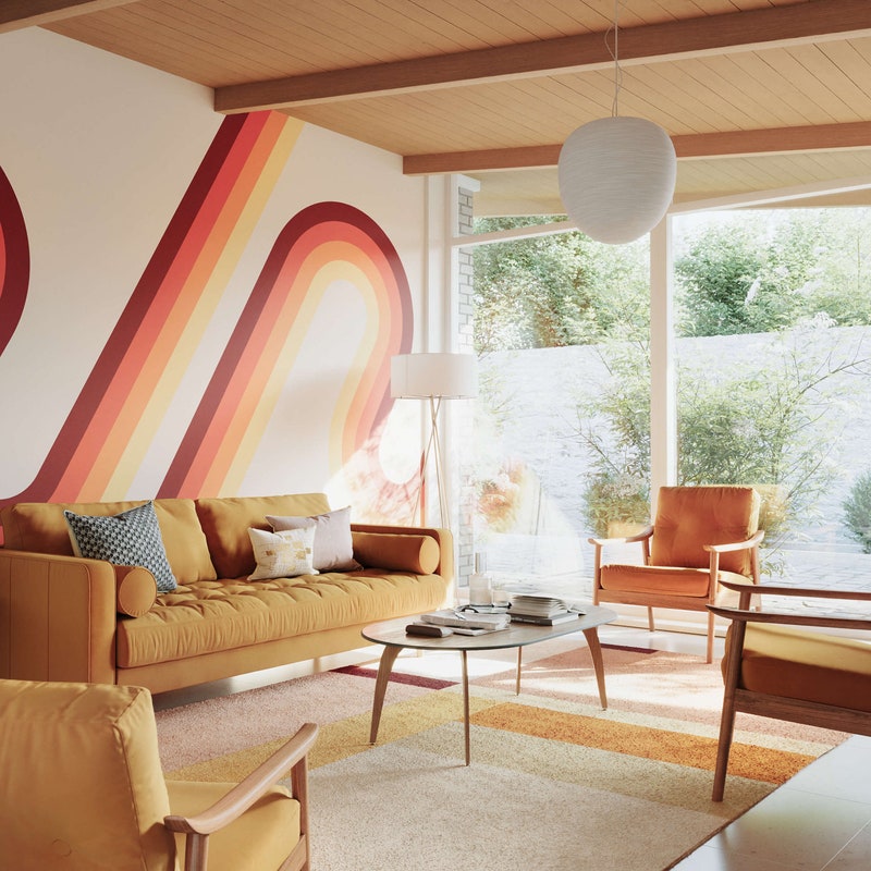 Retro Wall Decal - Etsy