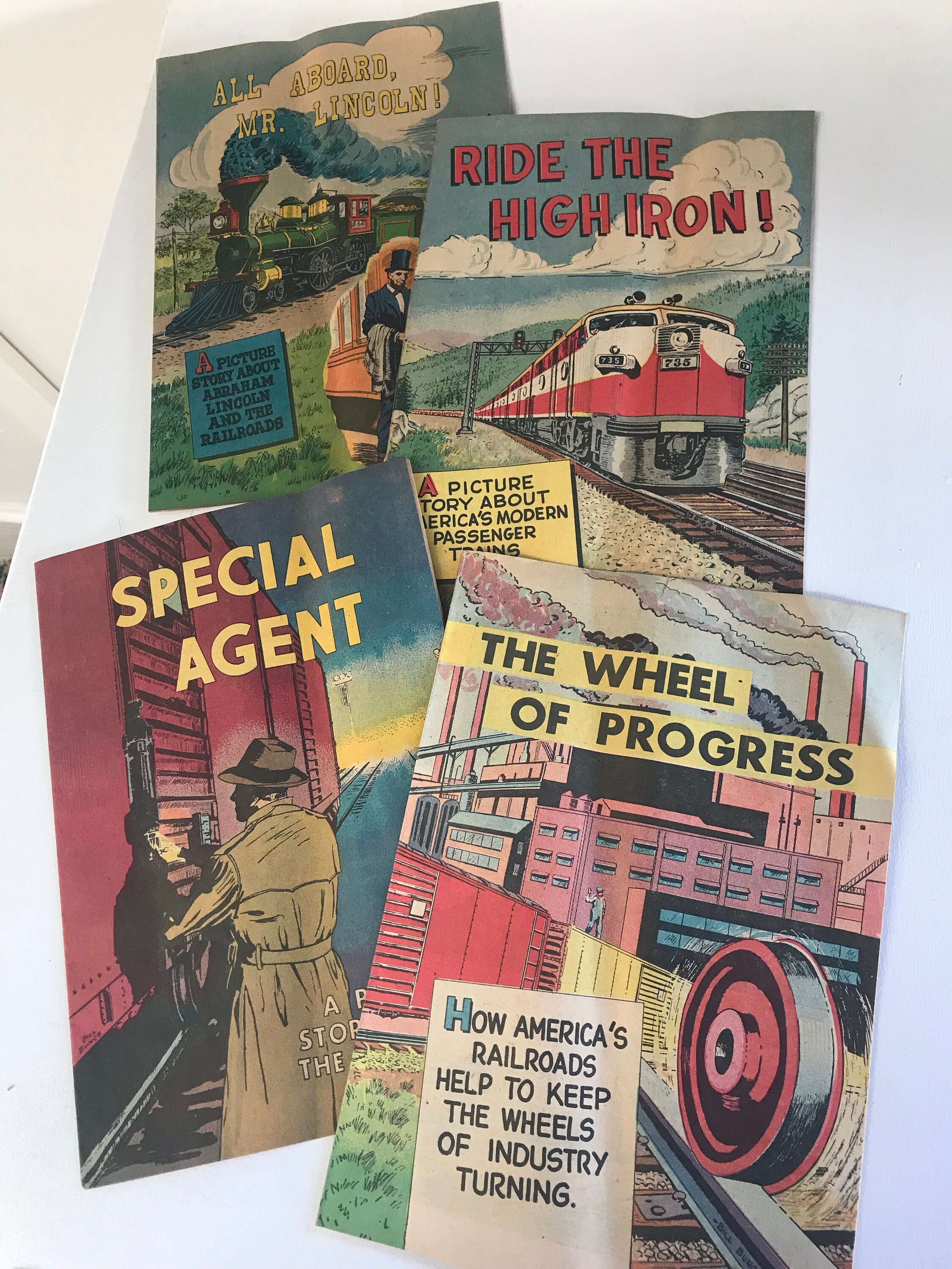 VTG 1959 Comics Railroad Education. Specialagent. Wheel of Progress ...