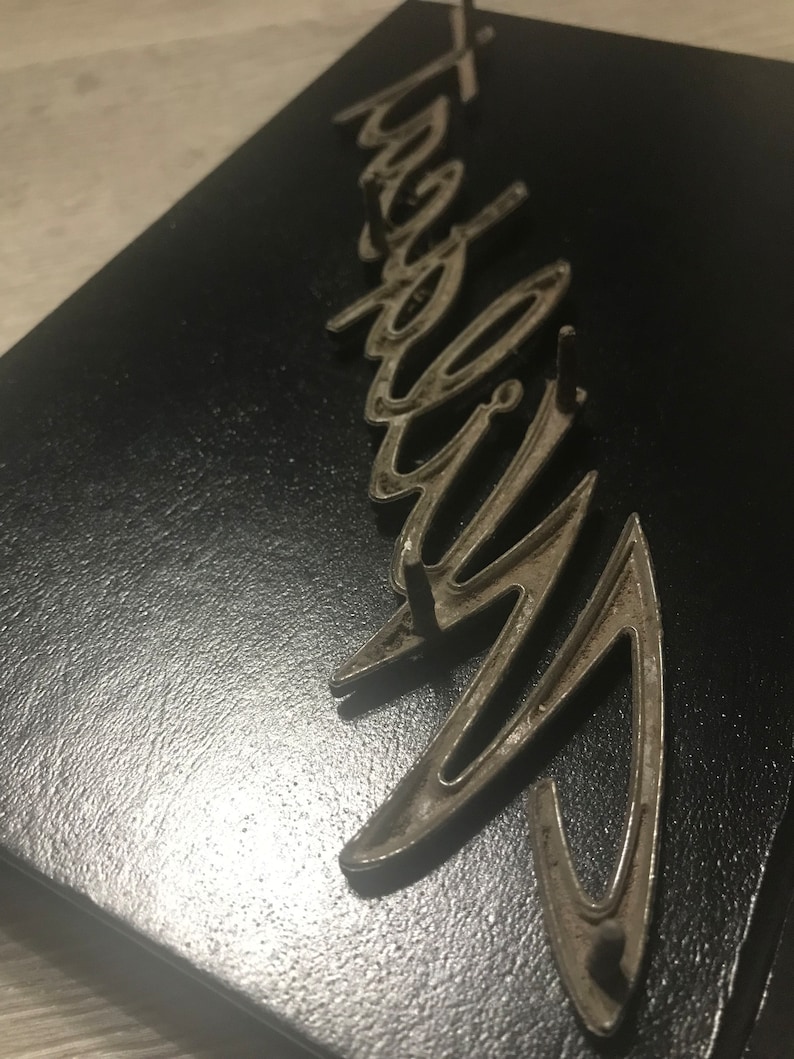 1960s Buick Wildcat Front Fender Script Emblem"wildcat" Monogram Metal ...