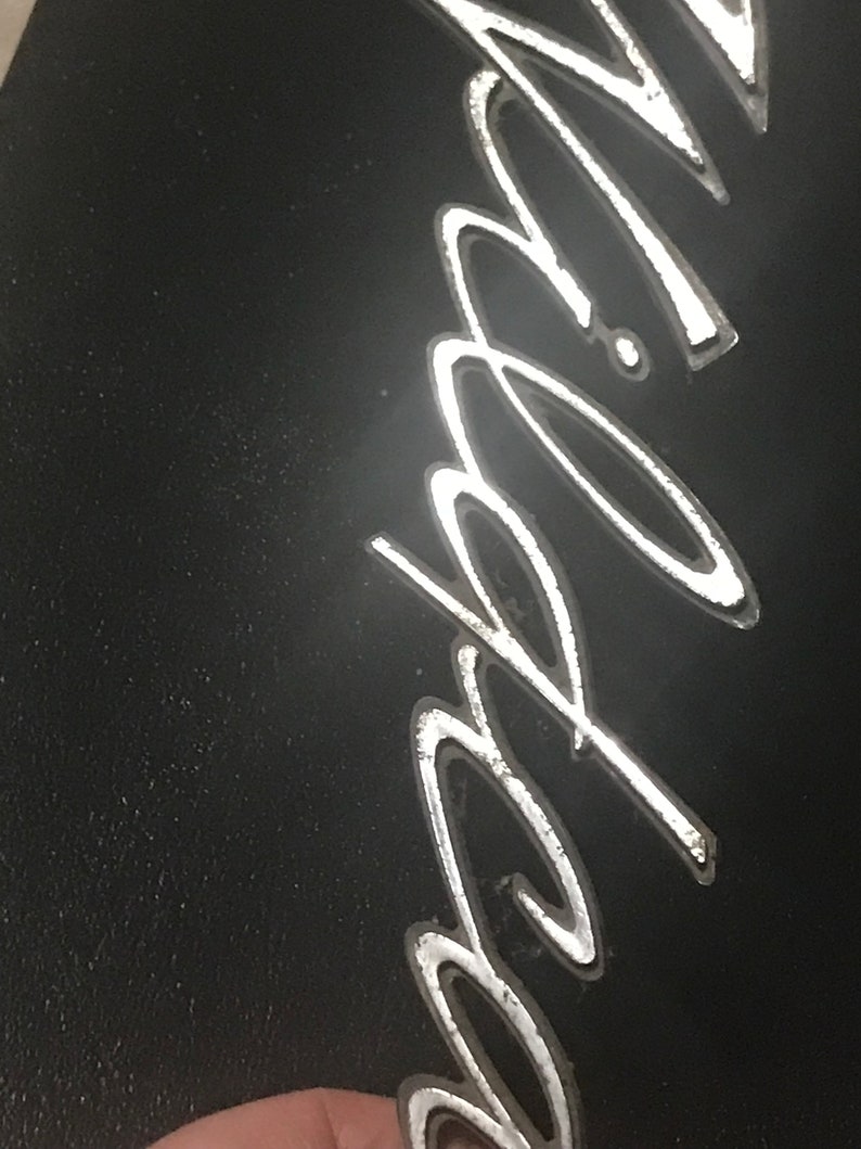 1960s Buick Wildcat Front Fender Script Emblem"wildcat" Monogram Metal ...