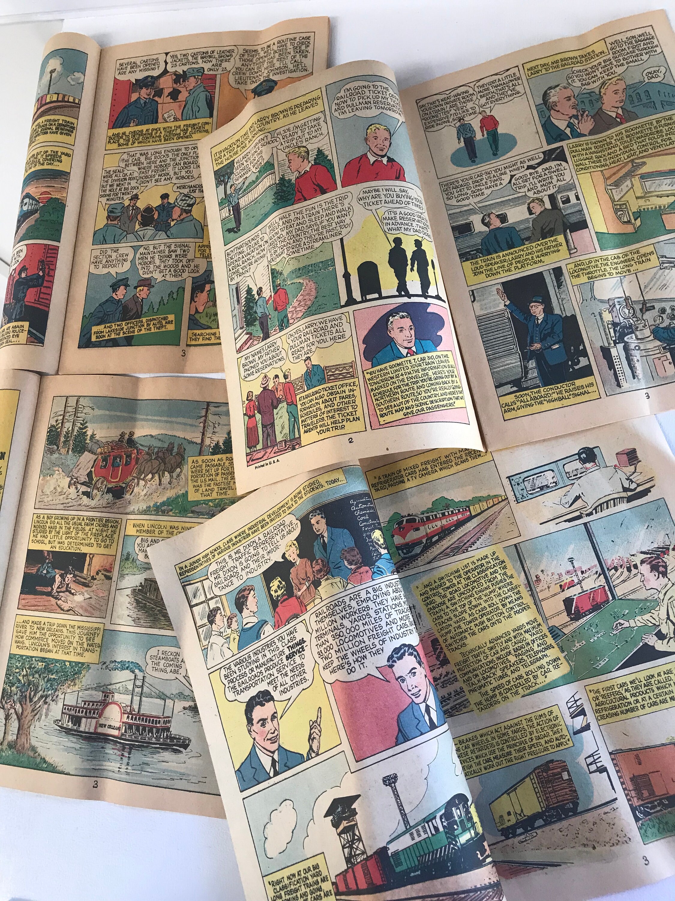 VTG 1959 Comics Railroad Education. Specialagent. Wheel of Progress ...