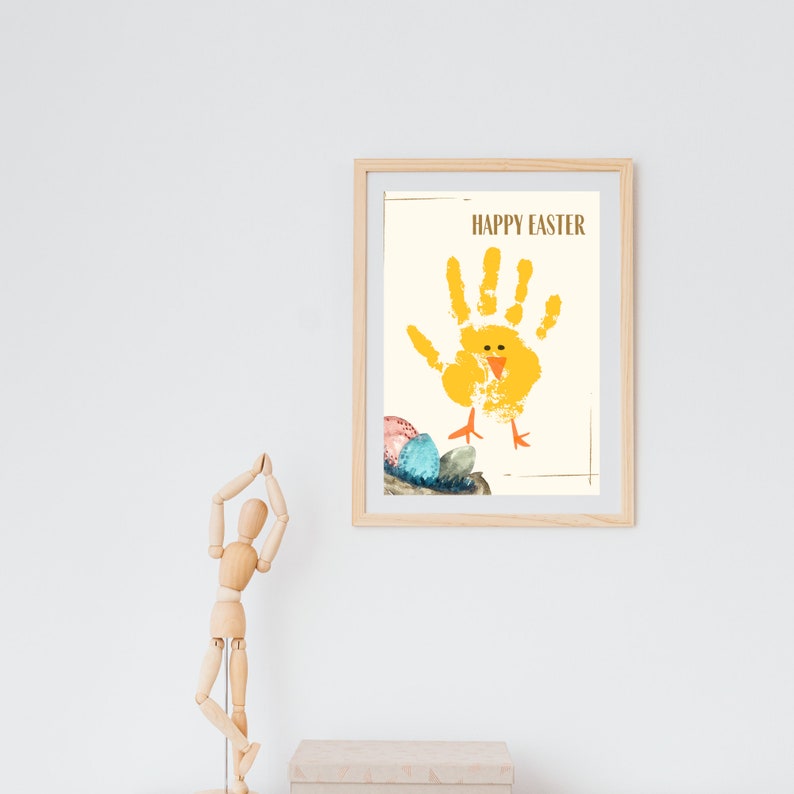 3 Pack Carrot Bunny Chick Easter / Footprint Art Craft / Handprint Art ...