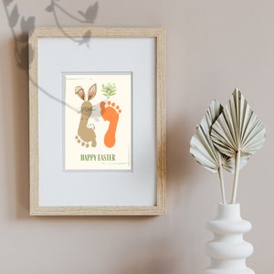 3 Pack Carrot Bunny Chick Easter / Footprint Art Craft / Handprint Art ...