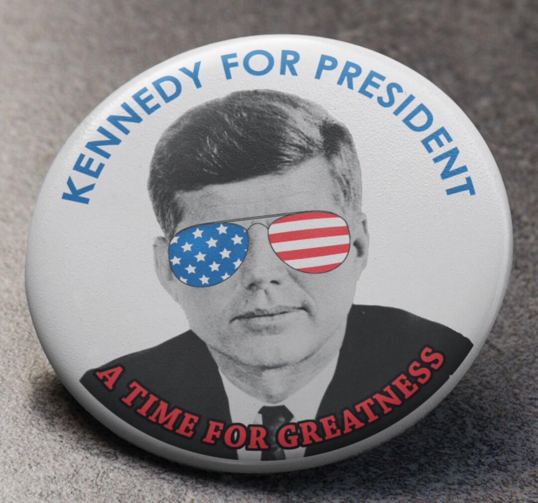 Kennedy JFK Election Campaign Pin Button - Etsy