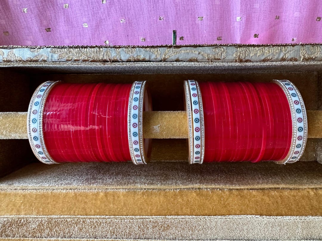 Modern Bridal Chooda Set | Bangles Stack | Indian Punjabi Sikh Wedding ...