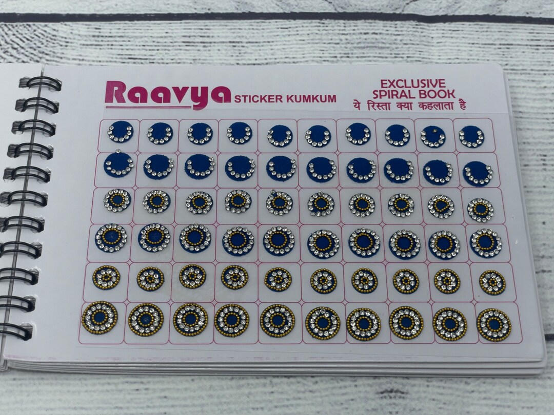 Stone Work Variety Bindi Book | Bridemaids Gifts | Kum Kum | Mehndi ...