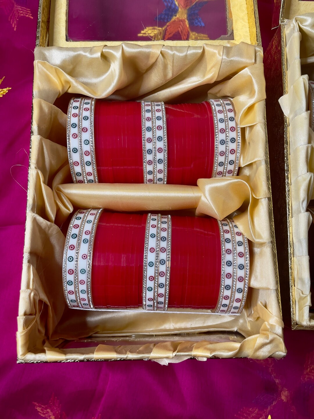 Traditional Red Bridal Chura: Indian Wedding Chooda Bangles - Etsy