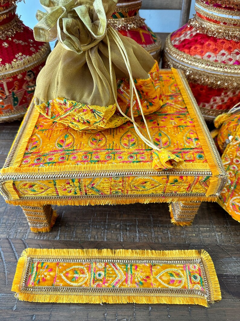 The Haldi Maiyan Set haldi Set Haldi Ceremony Punjabi Sikh Indian ...