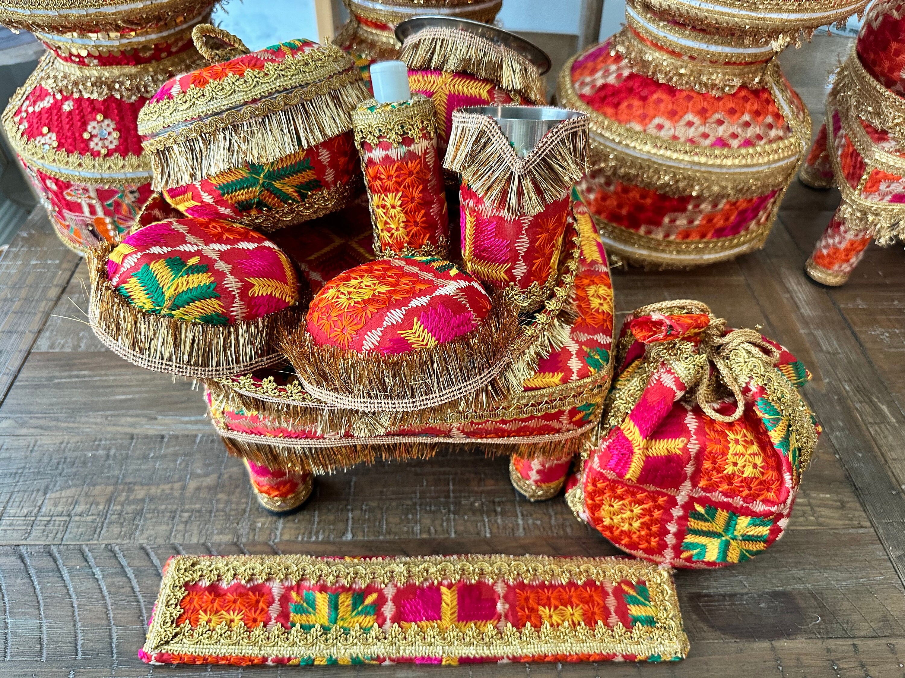 Phulkari Maiyan Haldi Vatna Jaggo Haldi Ceremony Indian Pakistani ...