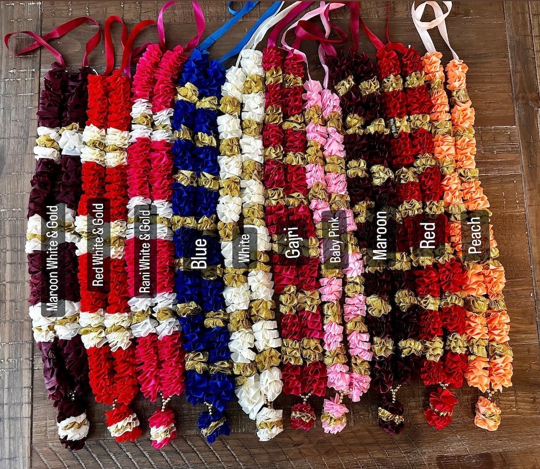 Fabric Milni Haar: Punjabi Sikh Wedding Garland (32 Inch) - Etsy