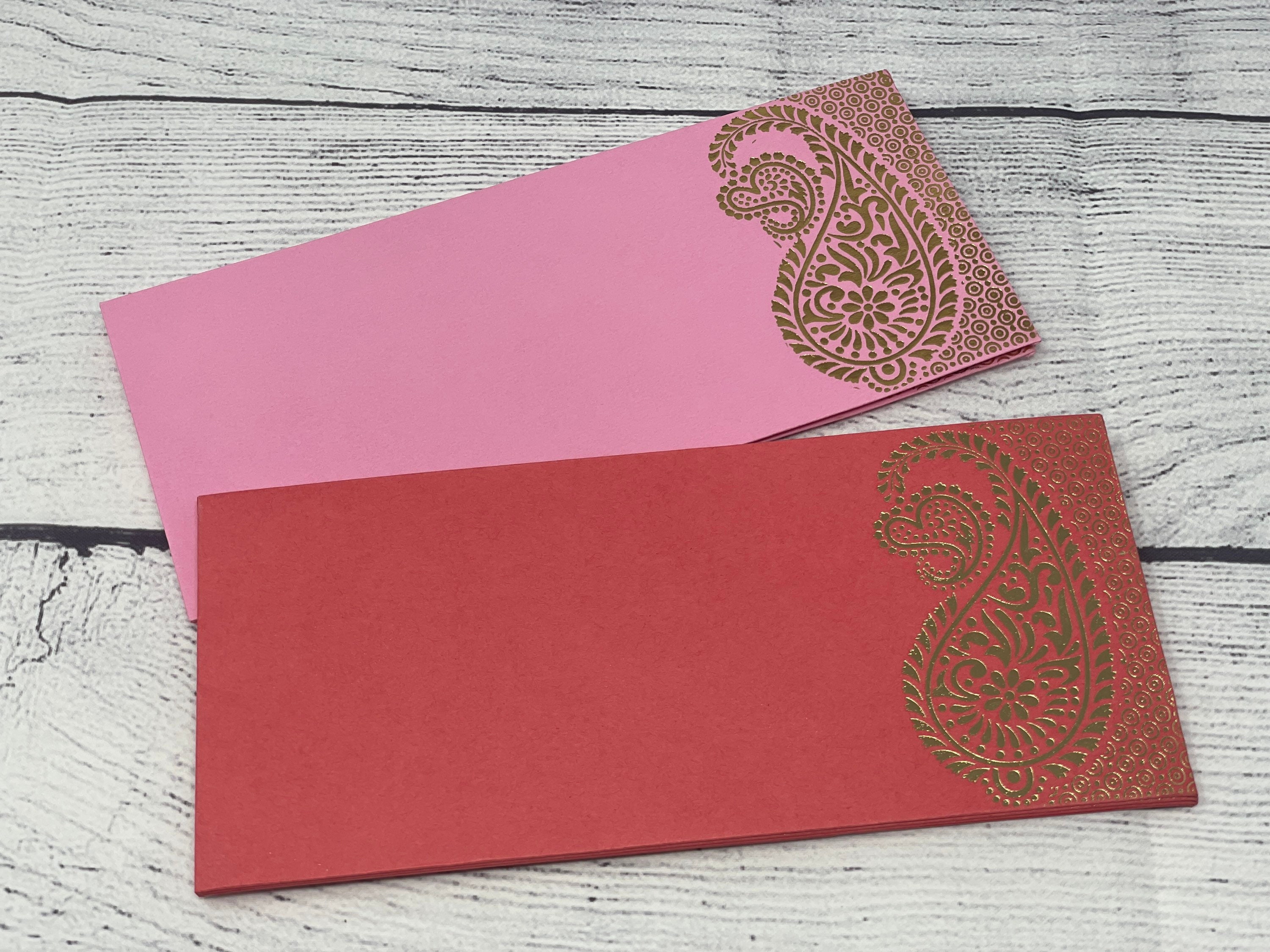Gold Foil Shagun Envelopes - Set of 25 - Indian Wedding Gifts - Etsy