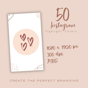 Insta Highlight Covers Boho Cute, Pastel Pink Neutral IG Story Icons ...