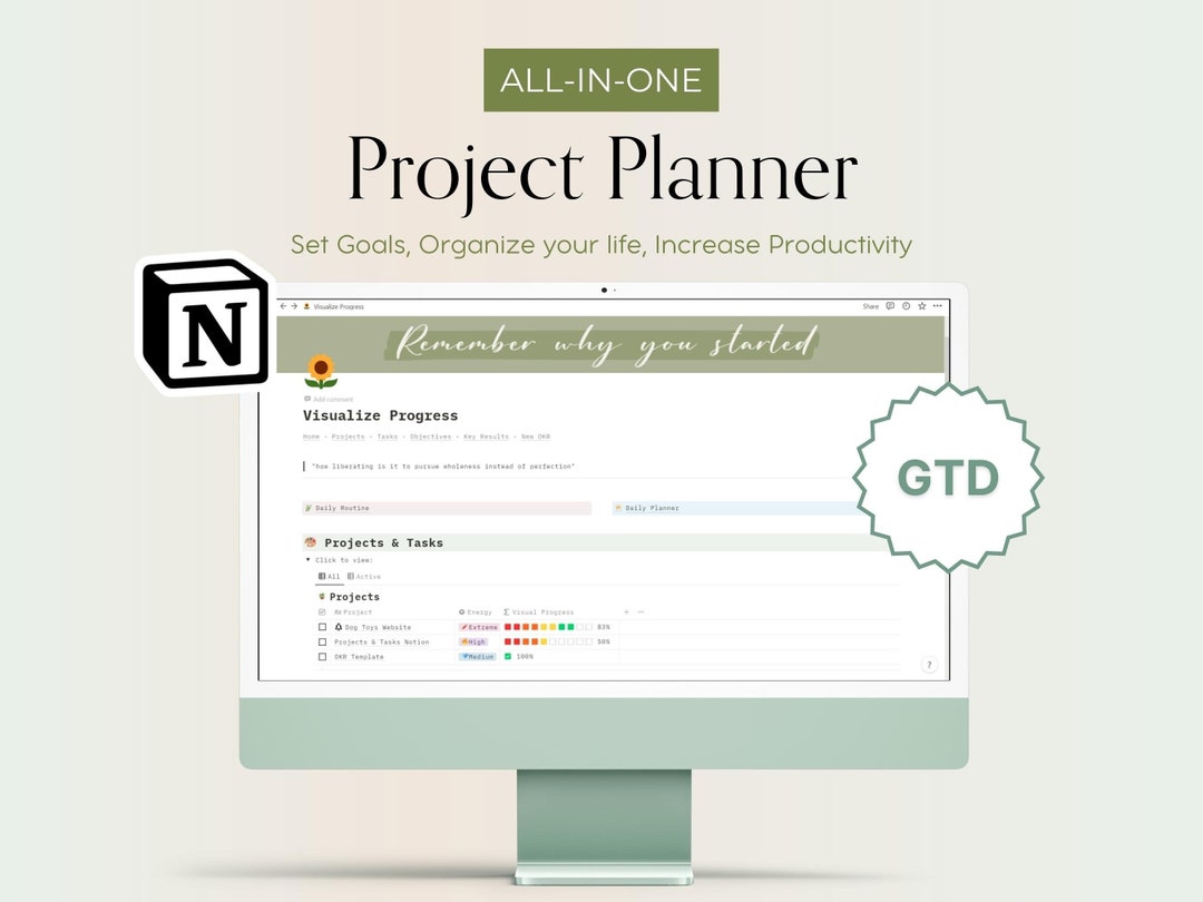 Ultimate Notion Project Planner Template | Business & Personal ...