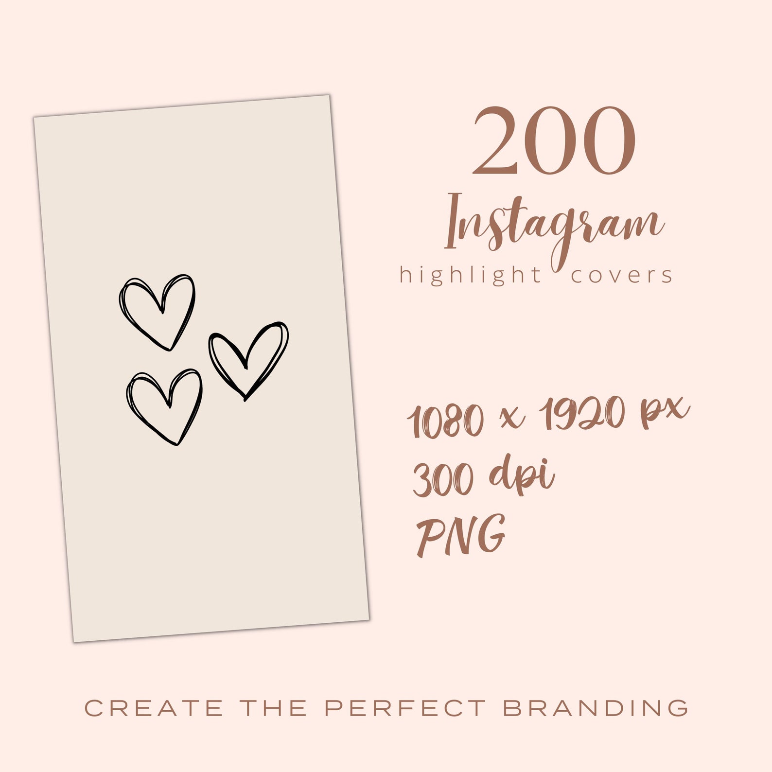 200 Insta Highlight Covers Pastel Line Art, Boho Cute IG Story Icons ...