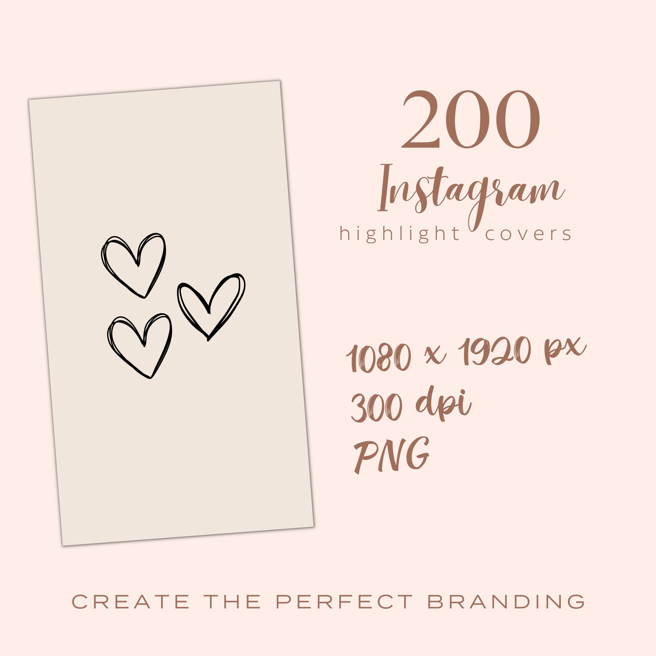 200 Insta Highlight Covers Pastel Line Art, Boho Cute IG Story Icons ...