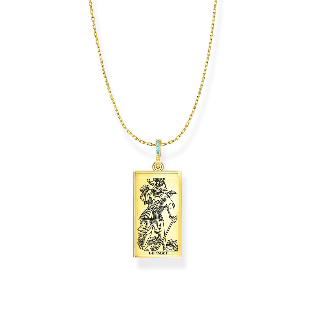 The Fool Tarot Necklace, Tarot Card Necklace, Tarot Jewelry, Minimalist ...