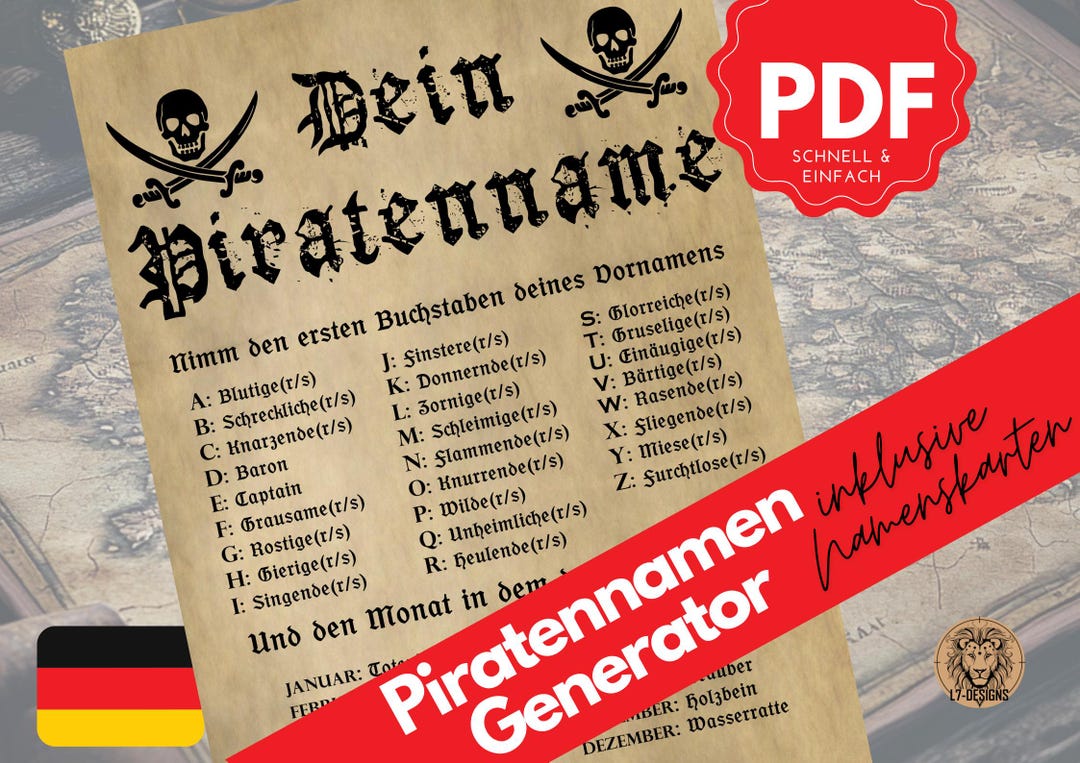 PIRATE NAME | What is Your Pirate Name With Name Tags | Pirate Party ...