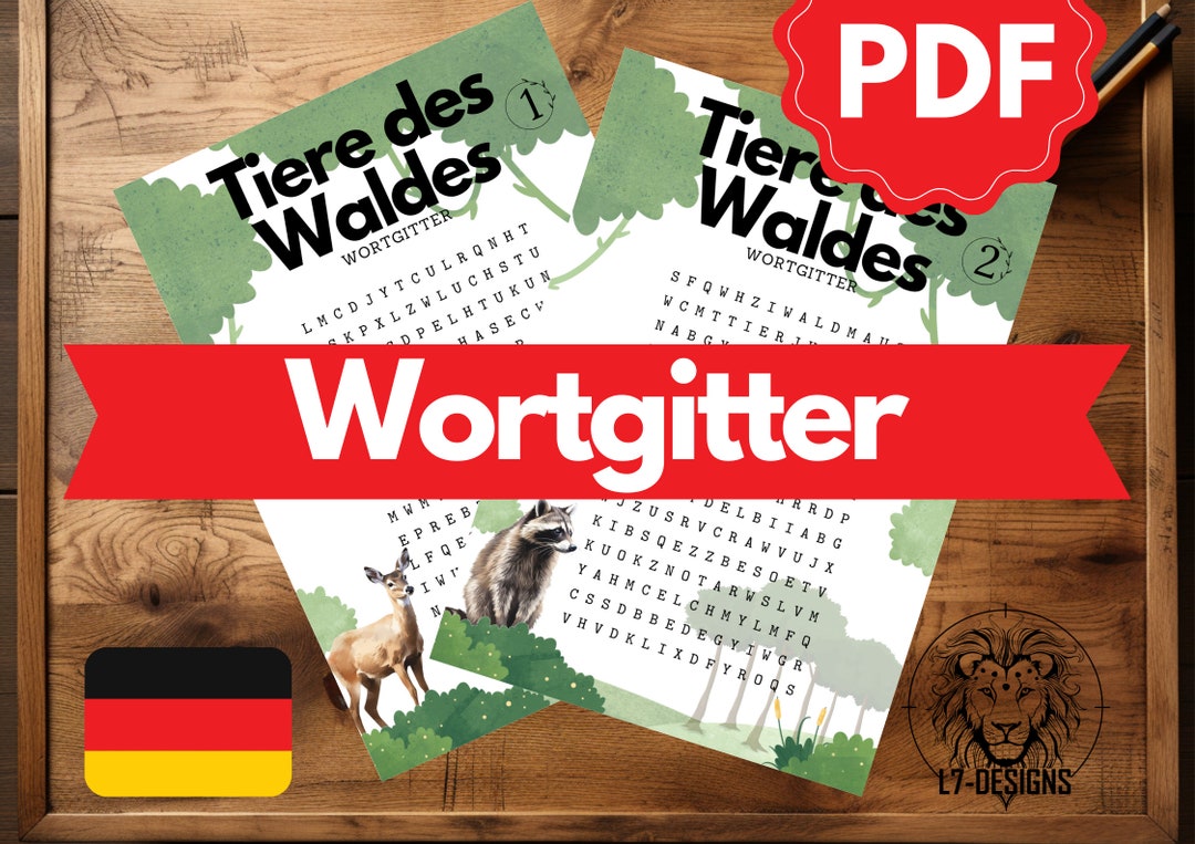 WORD GRID Animals of the Forest | Crossword Puzzles | Learning for ...