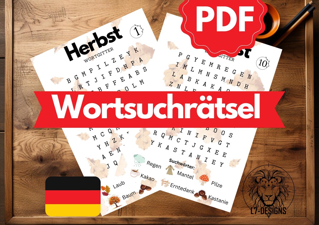 10 WORD SEARCH PUZZLES Autumn | Crossword Puzzles | Learning for ...