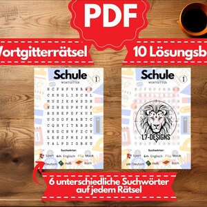 10 WORD SEARCH PUZZLES School | Crossword Puzzles | Learning for ...