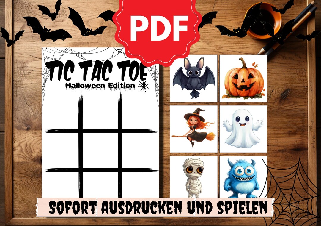 HALLOWEEN Tic-tac-toe Game for Kids | Spooky Fun for the Family ...