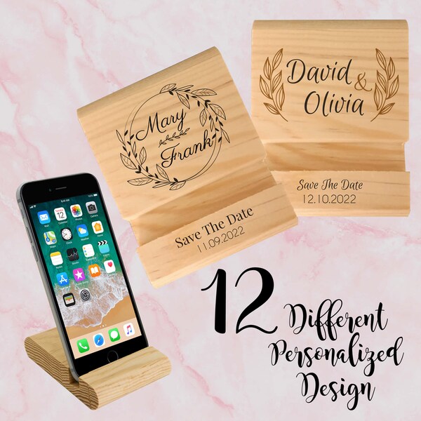 Wooden Phone Holder - Etsy