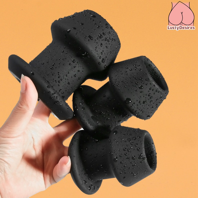 Hollow Butt Plug Silicone Hollow Anal Plug With Stopper Open Wide Tunnel Anal Plug Anus