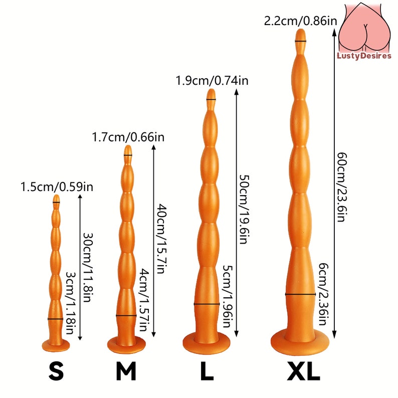 Long Butt Plug, Super Long Anal Plug, Soft Anal Dildo, Silicone Butt Plug, Long Dildo, Anal ...