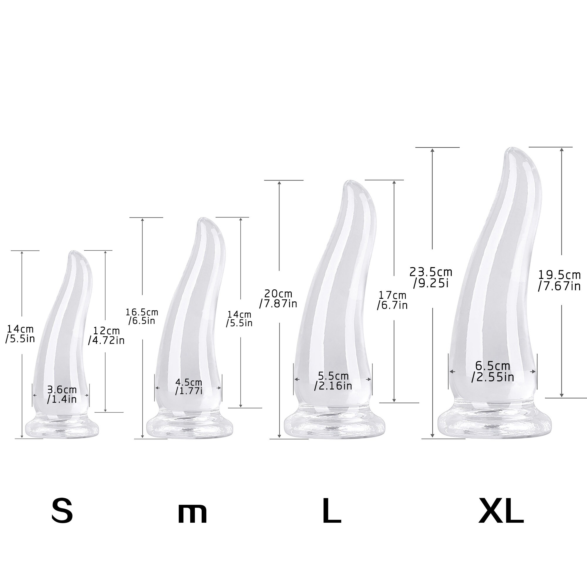 Clear Butt Plug Soft Anal Plug Strong Suction Cup Butt Plug Anal