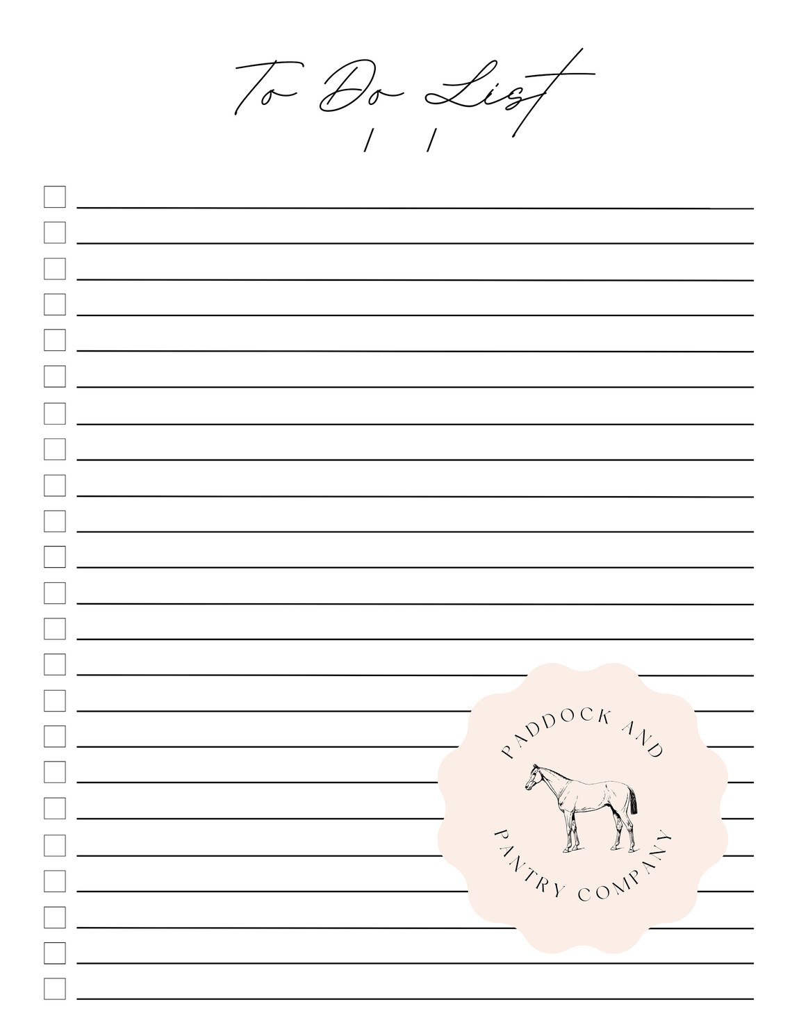 Printable to Do List, to Do List, Blank to Do List, Checklist Planner ...