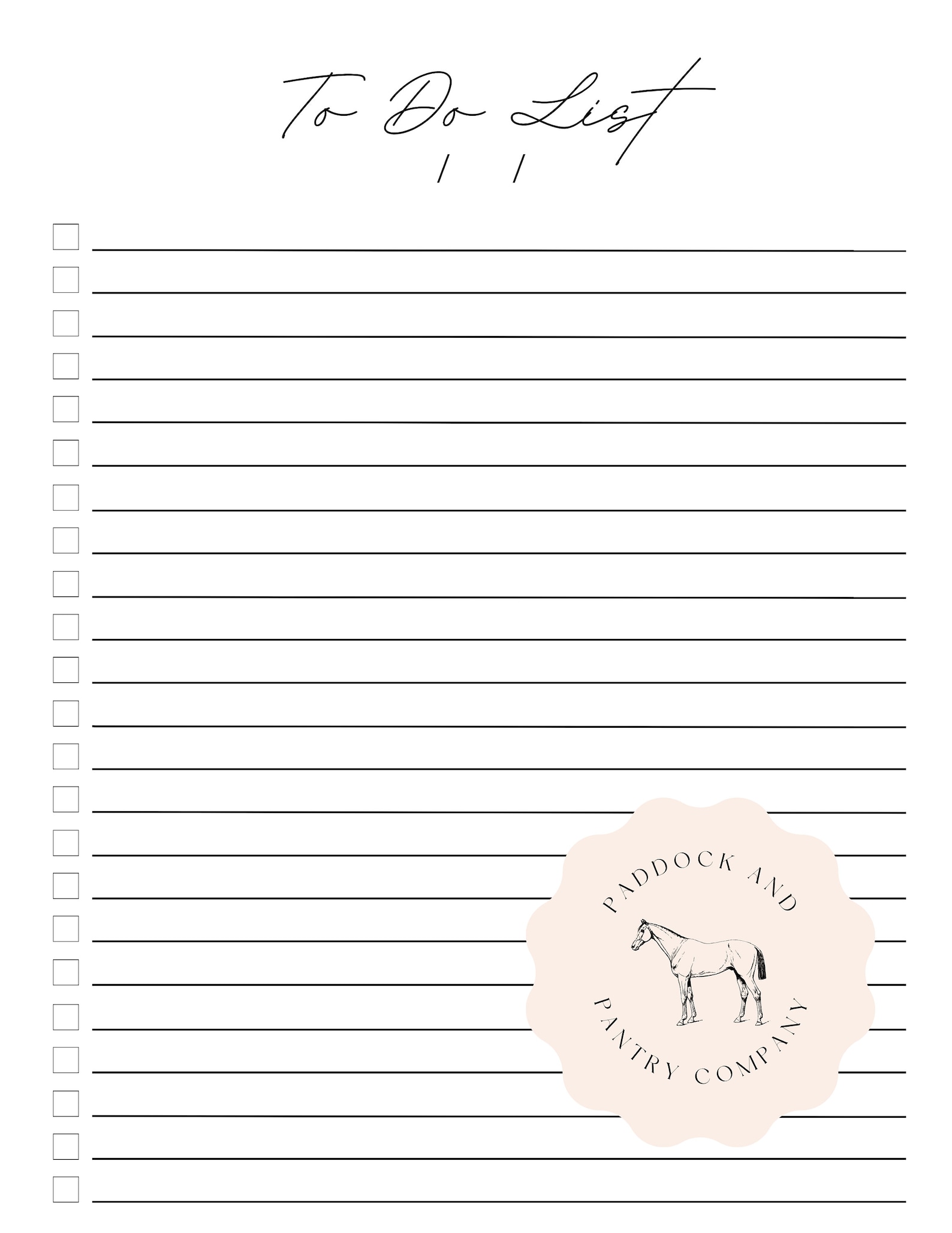 Printable to Do List, to Do List, Blank to Do List, Checklist Planner ...