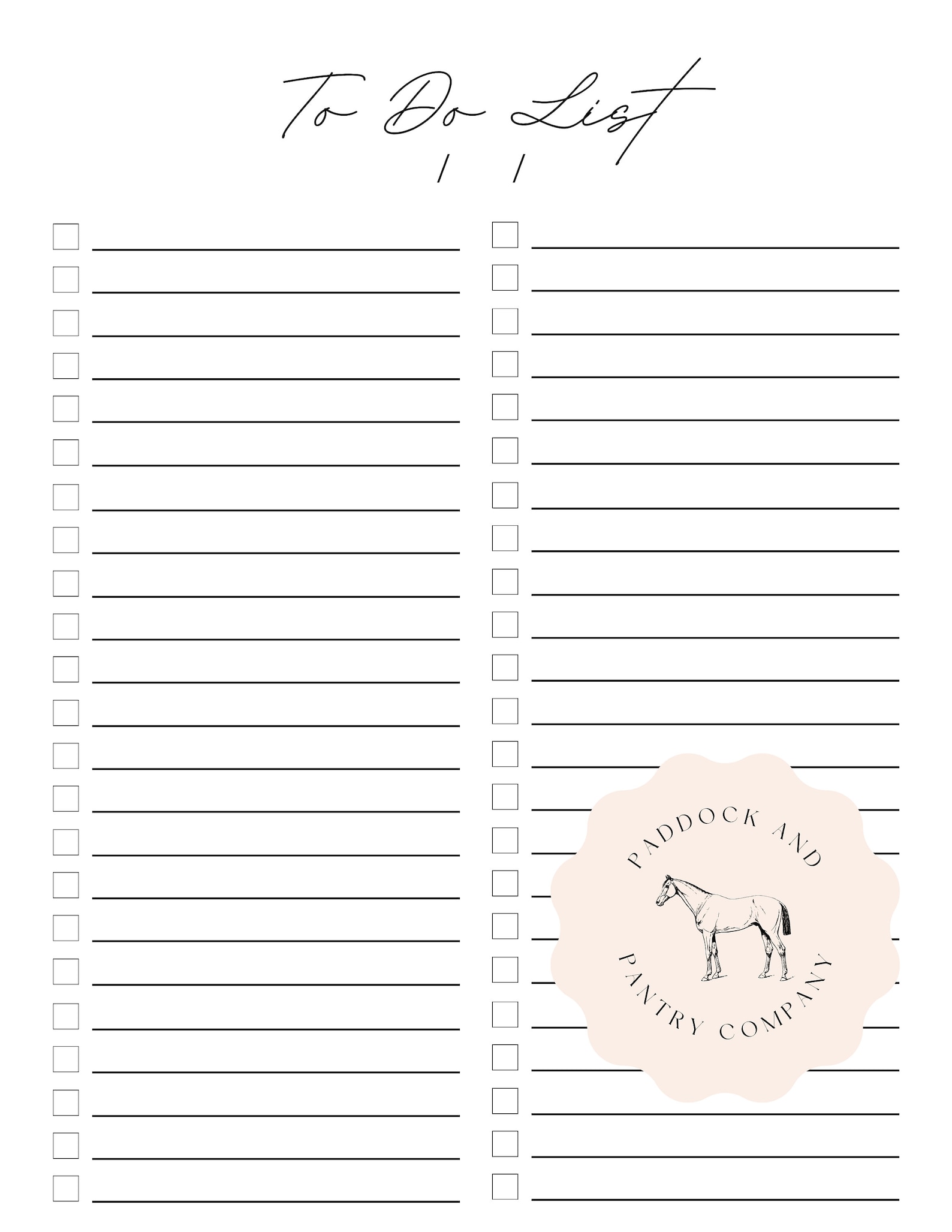 Printable to Do List, to Do List, Blank to Do List, Checklist Planner ...