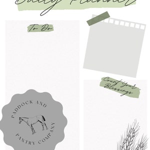Daily and Weekly to Do List, Farmhouse Daily and Weekly Planner ...