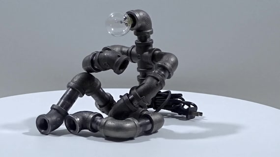 Lamp Guy Dorm Room Unique Gift Unique Lamp Steampunk Lamp - Etsy