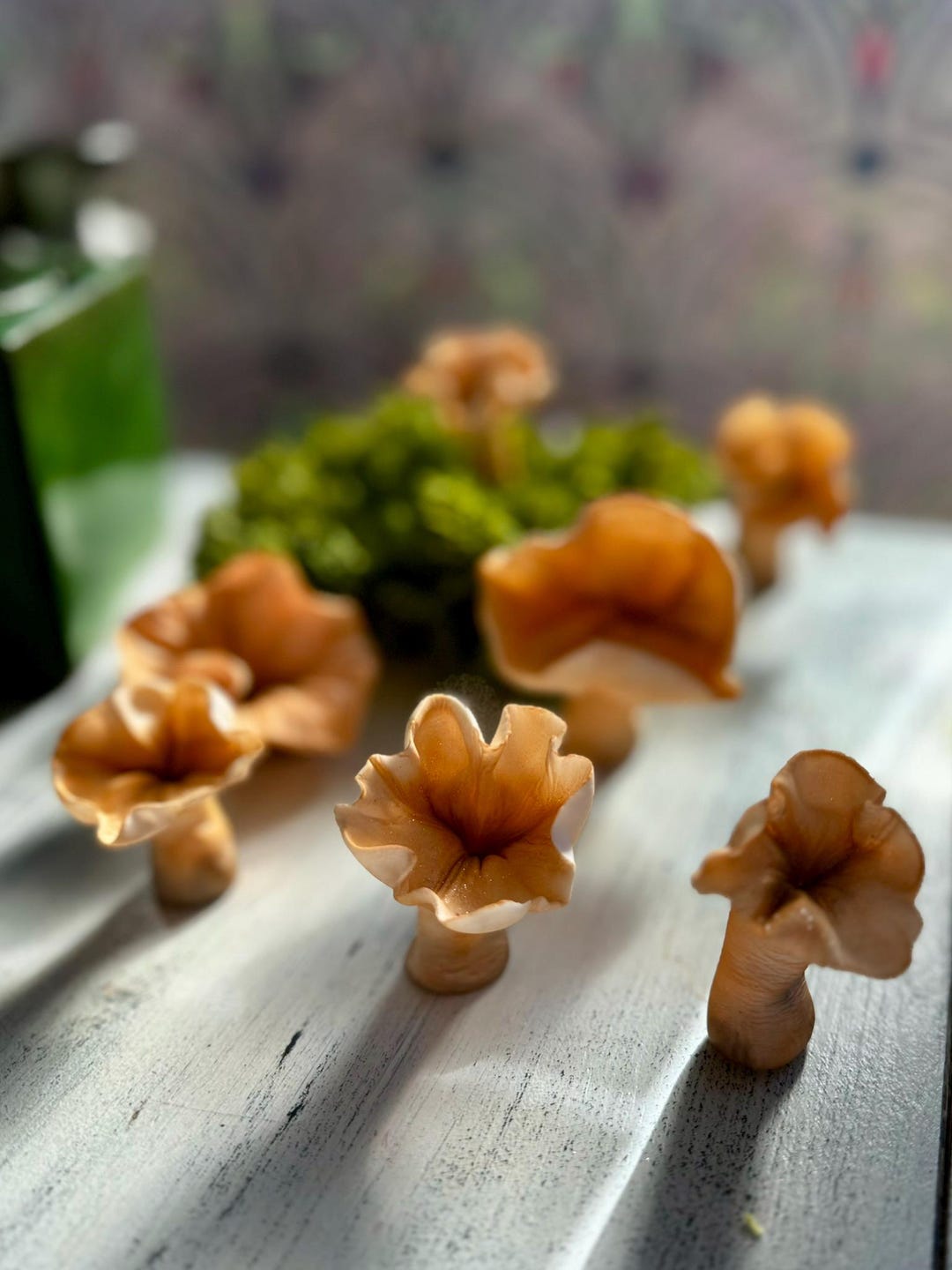 Gum Paste Cup Mushrooms, Woodland Cake Toppers, Single Mushroom Décor ...
