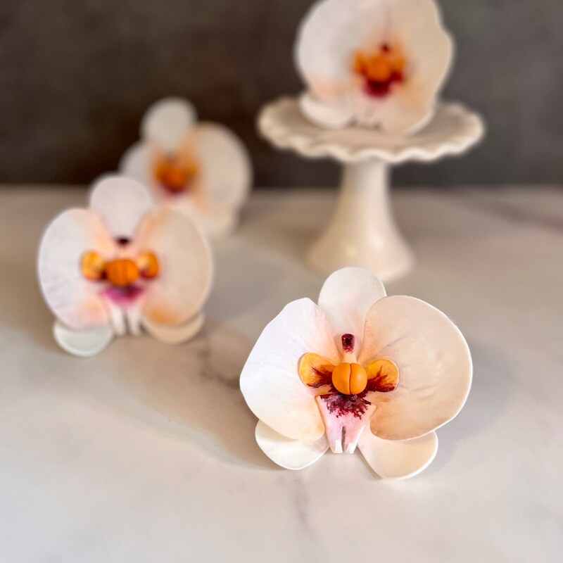 Orchid Cake Topper - Etsy