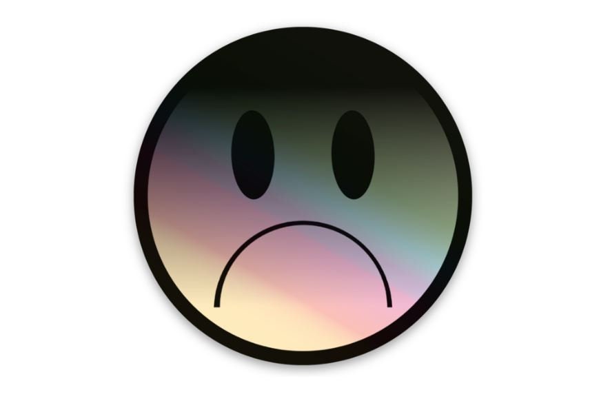 Sad | Holographic Sticker | 2x2" Circle - Etsy