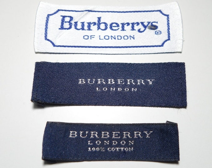 Vintage Burberrys & Burberry London Sew on Replacement Label Tag - Etsy